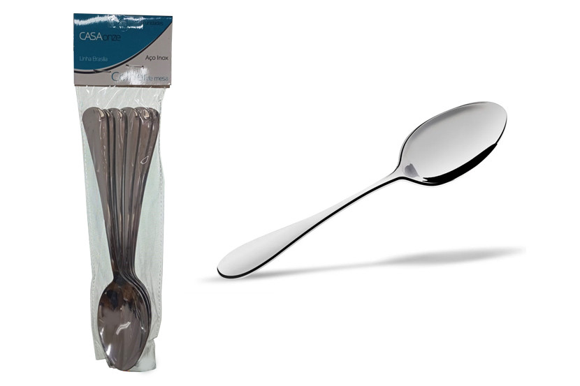 COLHER DE INOX- 06 UNIDADES - Loja de R$ 1,99 Online
